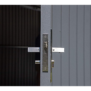 Sojag 12' x 30' Everest Galvalume Steel with Extra Tall Walls Garage Storage Building, Charcoal