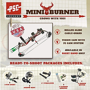 Pse 2018 Mini Burner Rts Package Lh 25" 40 Lbs Mossy Oak Country