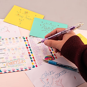 Pentel Arts Sunburst Metallic Gel Pen, Medium Line, Permanent, Gold Ink, 2 Pack (K908BP2X)