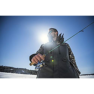 Fenwick Elite Tech Ice Fishing Spinning Rod, Blue, Cork, 36" - Medium Heavy - 1pc