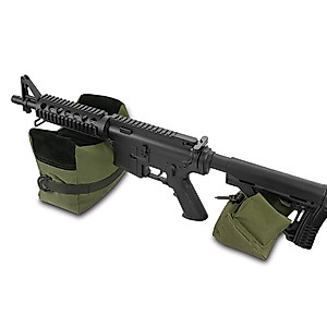 TWOD 2-Set Outdoor Shooting Rest Bags - Target Sports Bench Rest Front & Rear Support SandBag Stand Holders for Gun Rifle Shooting Hunting Photography - Unfilled