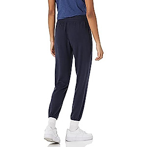 Daily Ritual Women's Cozy Knit Drawstring Jogger Pant, Navy, Large