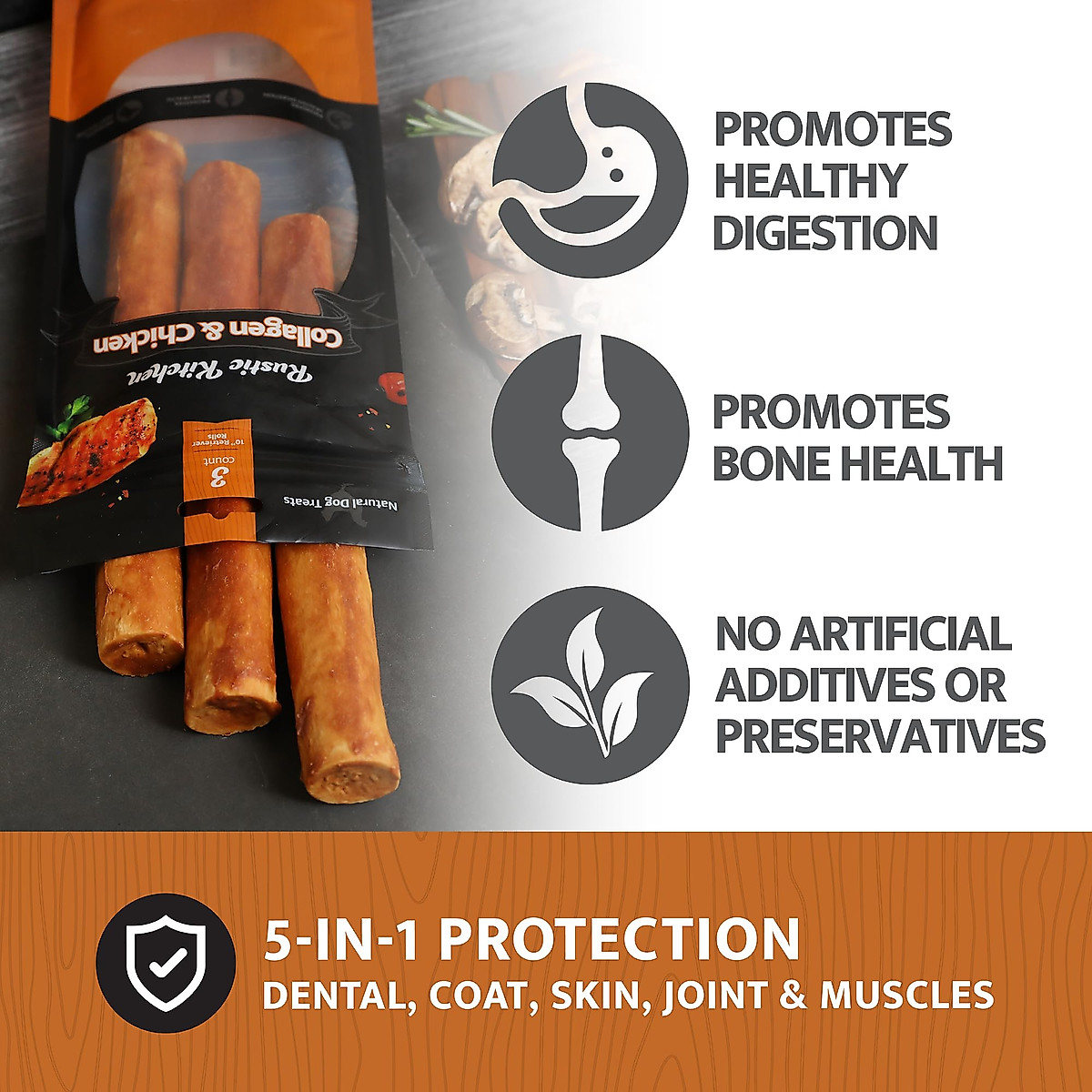 Wild Eats RK Collagen Retriever Roll (Real Chicken) 10" - 3ct