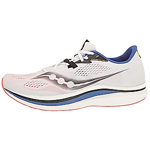 Saucony Men's Endorphin Pro 2 Sneaker, White/Black/Vizi, 11