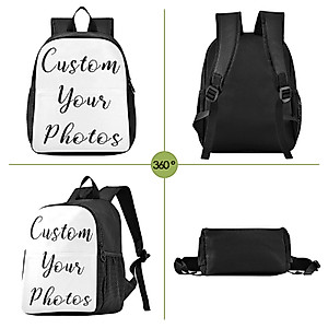 Naanle Custom Kids Backpack with Photos Backpacks Boys Girls Travel Rucksack Personalized Backpack for Preschool Kindergarten