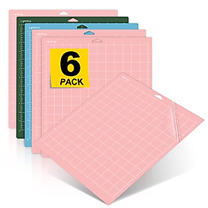 Cutting Mat for Cricut Maker 3/Maker/Explore 3/Air(12"x12",6 Mats,StandardGrip,LightGrip,StrongGrip)Multiple Adhesive Sticky replacement Cutting Mats