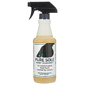 Pure Sole Hoof Cleanse - All Natural Formula with Thrush Fighting Ingredients to Maintain a Healthy Hoof and Frog - 16 oz. Spray