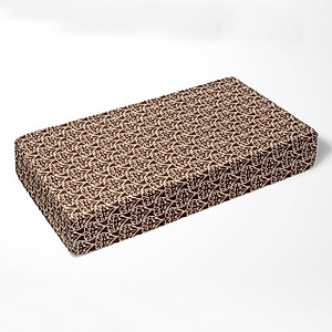 Bacati - Damask Brown/White Crib Fitted Sheet