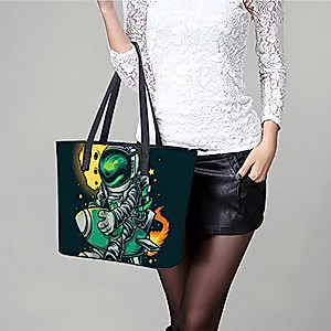 Womens Handbag Rocket Leather Tote Bag Top Handle Satchel Bags For Lady