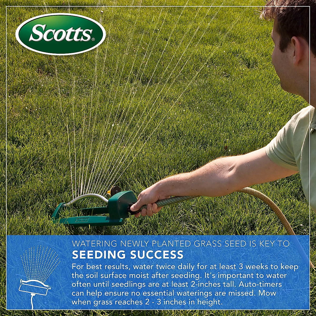 Scotts Turf Builder Grass Seed Pacific Northwest Mix, Crafted to Withstand Wet Winters and Hot Summers, 20 lbs.