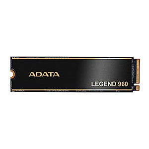 ADATA 1TB SSD Legend 960, NVMe PCIe Gen4 x 4 M.2 2280, Speed up to 7,400MB/s, Internal Solid State Drive for PS5 with Heatsink, Gaming, High Performance Computing, Super Endurance with 3D NAND