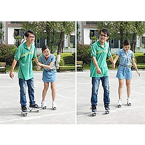 sanheng fire Deformation Parkour Shoes Four Rounds of Running Shoes Roller Skates