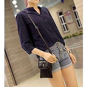 Studded Skull Gothic Mini Chain Crossbody Shoulder Bag Satchel Travel Leather Tote Handbag Purse