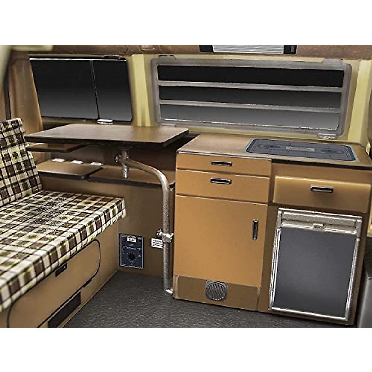 Revell 07676 Volkswagen T2 Camper (Easy-Click) Model Kit 1:24 Scale, Unvarnished