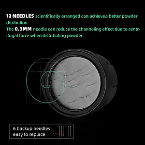 MHW-3BOMBER 58mm Espresso WDT Tool, Professional Coffee Distributor Tool for Baristas with Clean Base, All-in-one Coffee Powder Stirring Tool - Espresso Machine Accessories, T6021B