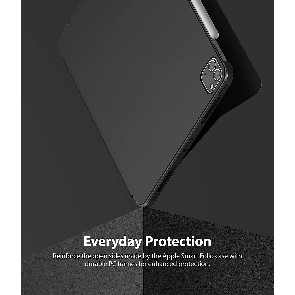 Ringke Frame Shield Designed for iPad Pro 11 2021 Keyboard Case (11-inch, 3rd Generation) - Matte Black