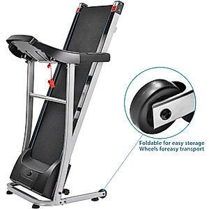 Electric Treadmill Motorized Running Machine 1.5 HP with Speaker AUX &USB Input 12 Programs