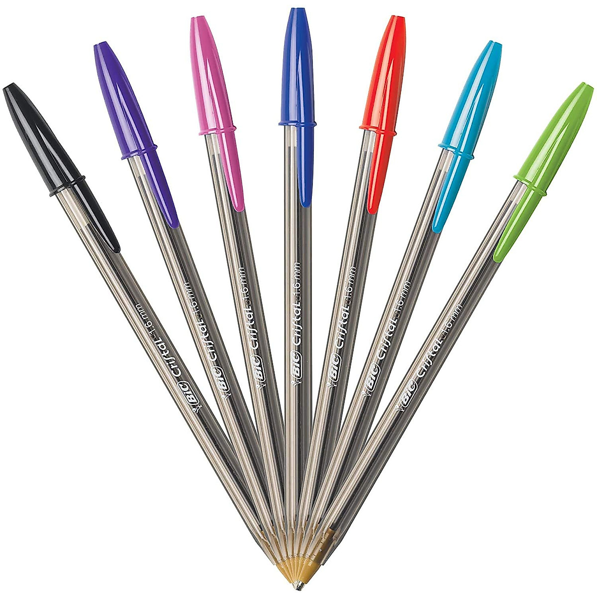 BIC Cristal Xtra Bold Pens - 48 Vibrant Colors for Smooth Writing