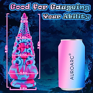 Monster Dildo Tentacle Adult Toy: Big Thick Dildos with Suction Cup for Women, Huge Fantasy Dildo with Octopus-Shape, 8.7” Silicone Giant Dildo