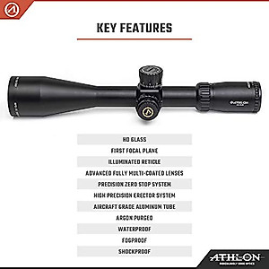 Athlon Ares BTR GEN2 2.5-15x50, Direct Dial, Side Focus 30mm, FFP, APRS5 IR MIL