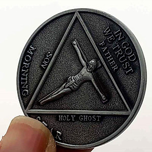 Coin Collection Commemorative Coin Pentagram Devil Star Sheep Zinc Alloy Nickel Silver Coin Collection Coin Embossed 38mm Faith Commemorative Coin