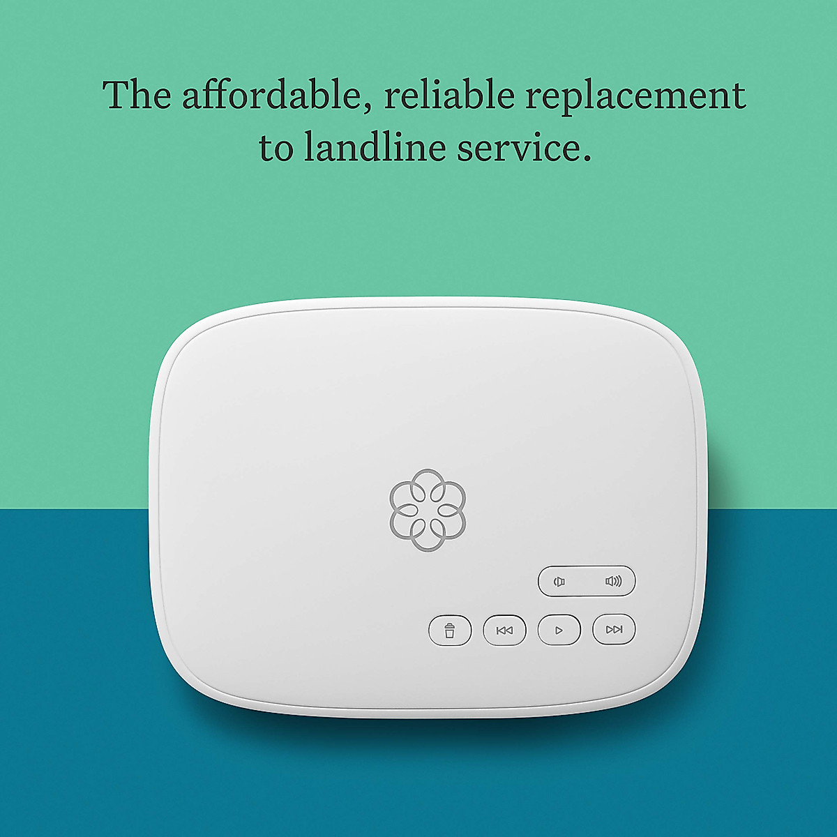 Discontinued Product. Ooma Telo 4G VoIP Safety Phone.