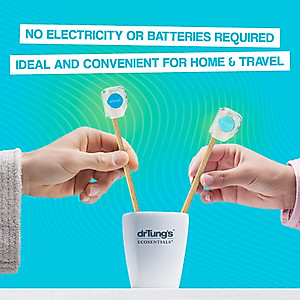 DrTung's Snap-On Toothbrush Protector, Releases Vapor from Essential Oils to Help Protect your toothbrush (2 Pack) (colors may vary)