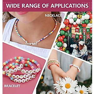 INDIVSHOW 0.7mm Elastic String Cord for Bracelets, Transparent Elastic Cord for Bracelet Making Clay Beads String Crystal Decorative DIY Necklace 328foot White