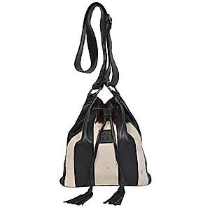 STS Ranchwear Cowhide Bucket Bag Cowhide/Black One Size