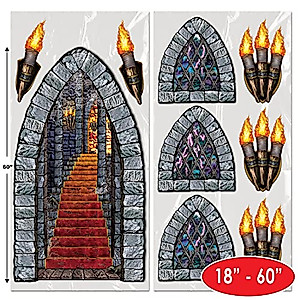 Stairway, Window & Torch Props Party Accessory (1 count) (9/Pkg)