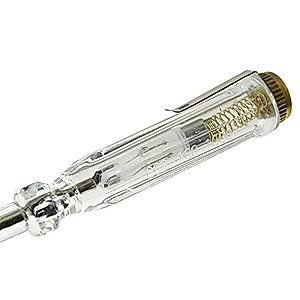 MEETOOT 2pcs 100-500V Flathead Screwdriver Electric Pen Circuit Tester Pen 3MM