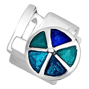 CharmSStory Beach Chair Umbrella Lucky Charms Beads For Bracelets (Blue)