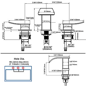 Black Waterfall Bathroom Faucets for Sink 3 Hole - Bathroom Faucet with Pop-up Drain Assembly, 8 Inch Widespread Bathroom Sink Faucet 2-Handles, Matte Black Lavatory Vanity Faucet with Supply Lines