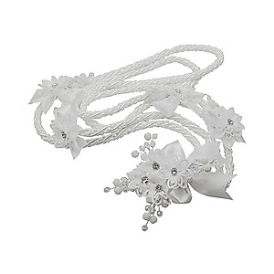Lassos Boutique Ivory White Wedding Lasso Rope Traditional Lazo Cord (White)