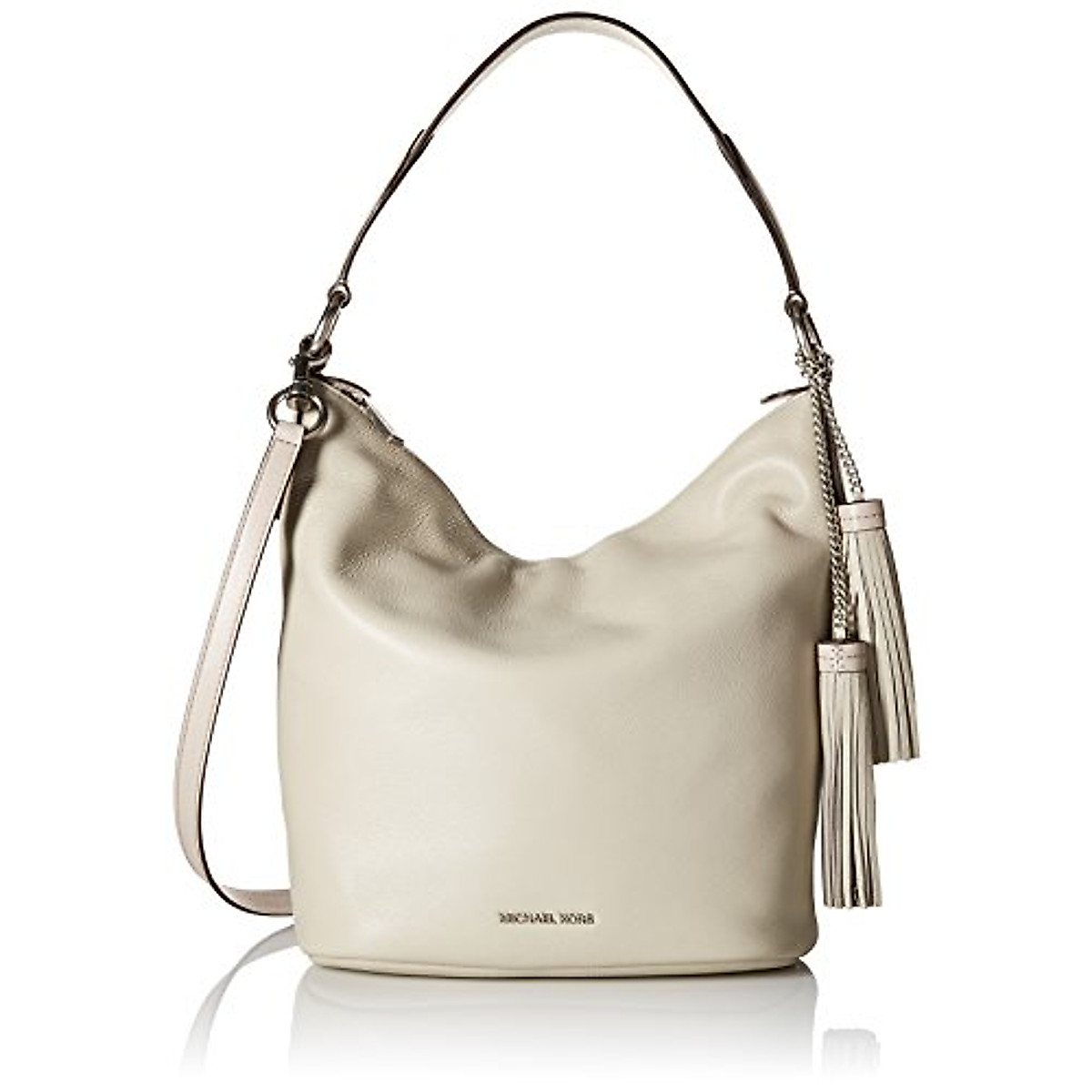 MICHAEL Michael Kors Women's Elana Large Convertible Shoulder Cement Handbag