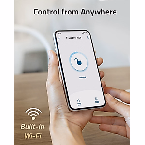 eufy Security S230 Smart Lock Touch & Wi-Fi, Fingerprint Scan, Keyless Entry Door Lock, Smart Built-in Wi-Fi Lock, Bluetooth Electronic Deadbolt, Touchscreen Keypad, BHMA Certified, IP65 Weatherproof