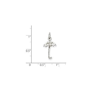 FJC Finejewelers Sterling Silver Umbrella Charm