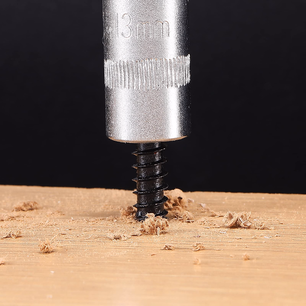 5/16" x 1-1/4" Hex Head Lag Screws Bolts 20Pcs 304 Stainless Steel 18-8, Partial Thread, Hexagon Head Wood Screws by Black Oxide by SG TZH