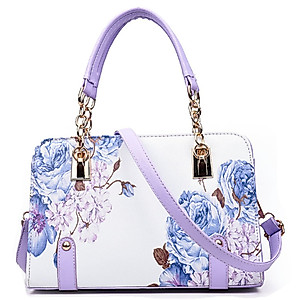 Zzfab Purple Floral Purse