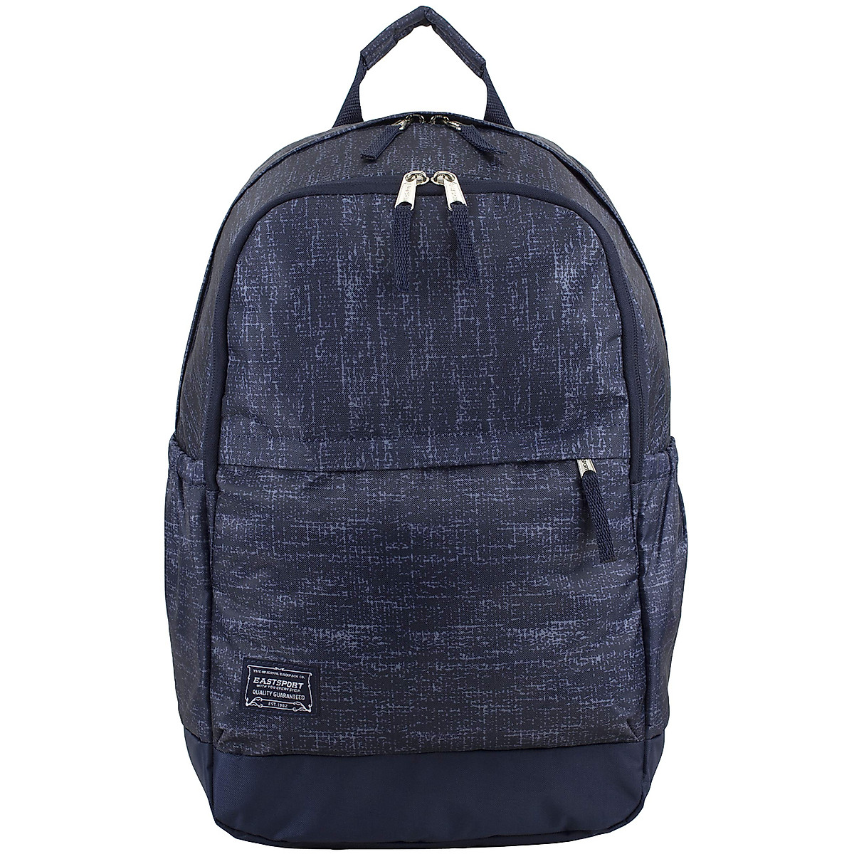 Eastsport Everyday Classic Backpack with Interior Tech Sleeve, Navy Chambray