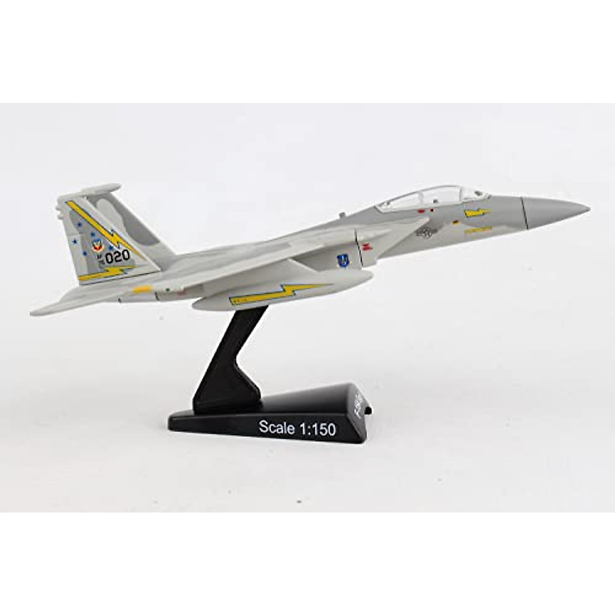 Daron Postage Stamp F-15 Eagle 5th Fighter Interceptor Sqn. 1/150 Scale, Gray
