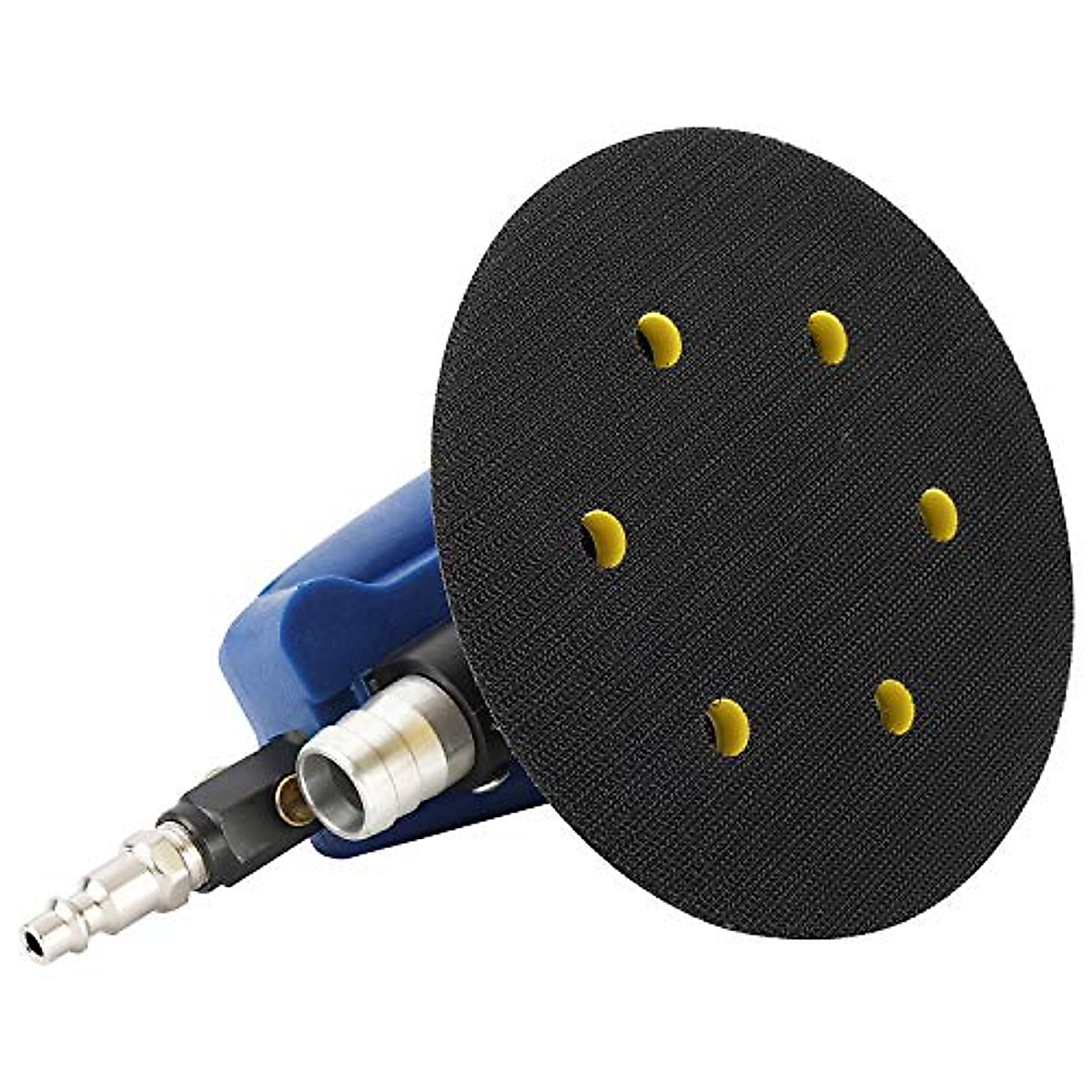 6" Air Random Orbital Sander with Dust Bag, 10000RPM Speed Pneumatic Palm Sander with 7 pcs 240# Sandpaper