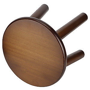 9 Inch Kids Solid Hard Wood Cute Chair,Pine Step Stool Kids Stool, Crafted Hand Painted Wood with Assembled Four Legged Stool, for Kids(Round Walnut), Pine Step Stool Kids Stool, 9 Inch Kids Sol