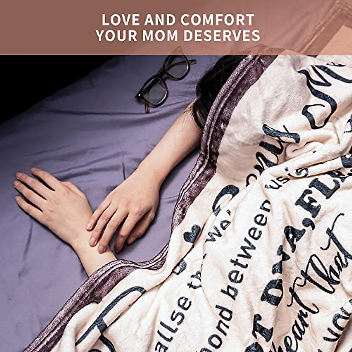 Soft Throw Blanket （50"x60"） Mothers Day Birthday Gifts for Mom from Daughter Blanket for Mom Best Mom Ever Gifts Mom Blanket I Love You Blanket Fluffy Blankets Gifts for Moms Who Have Everything