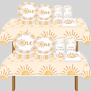 60pcs Boho Sun Birthday Party Paper Napkins First Trip inspired Around The Sun Birthday Decorations Boho Sun Party Decorations Boho Hippie Sunshine Boho Sun Baby Shower Party Supplies Decorations