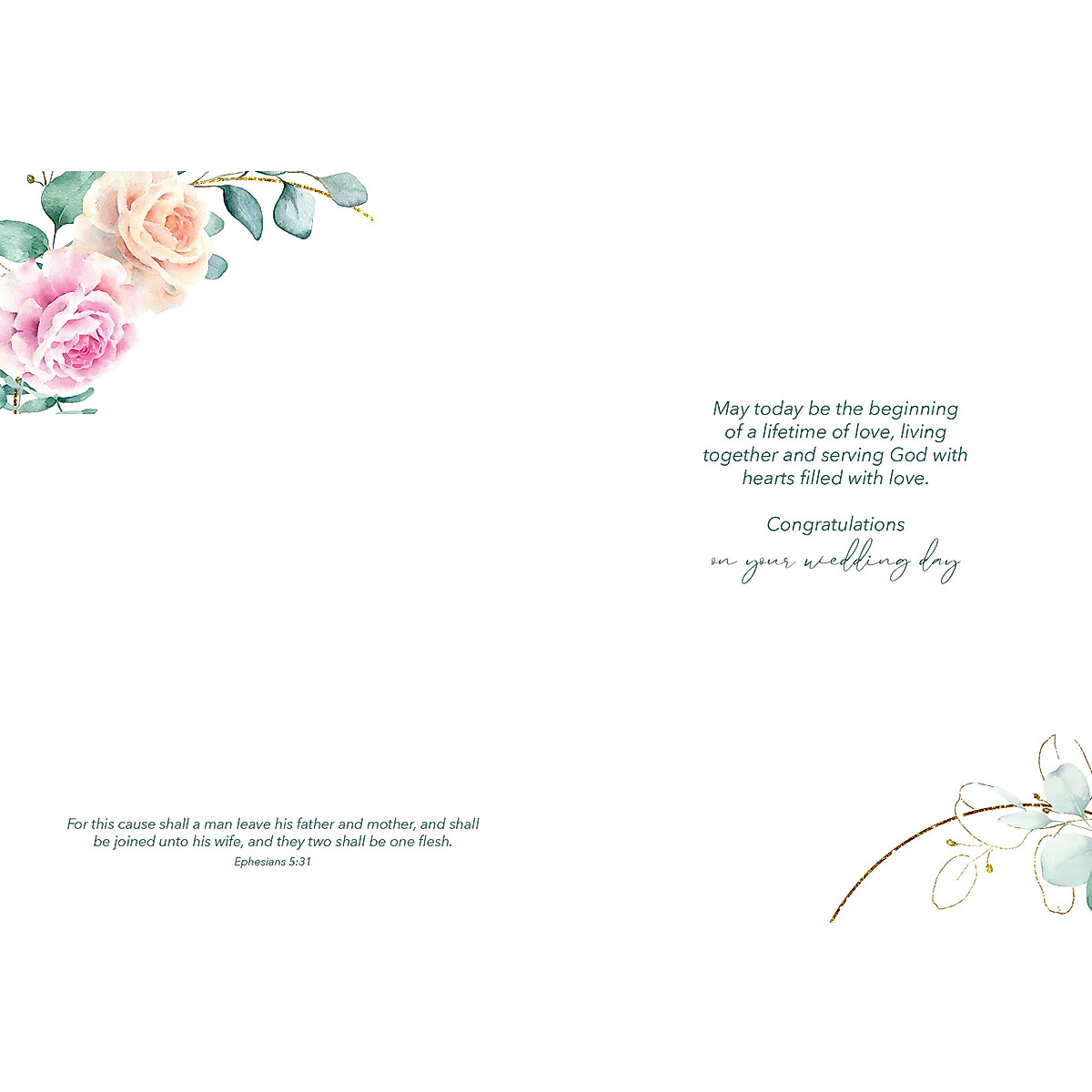 CYOIDAI Wedding Boxed Greeting Cards with KJV Scripture - Sacred Vows