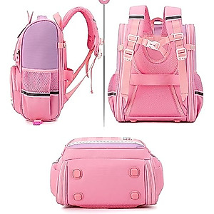 HAPIKI Kawaii Backpack with Cute Accessories 15.6 Inch Laptop Anti-Theft Travel Aesthetic New Semester Gifts Bag (pink,Medium(25 Liter))
