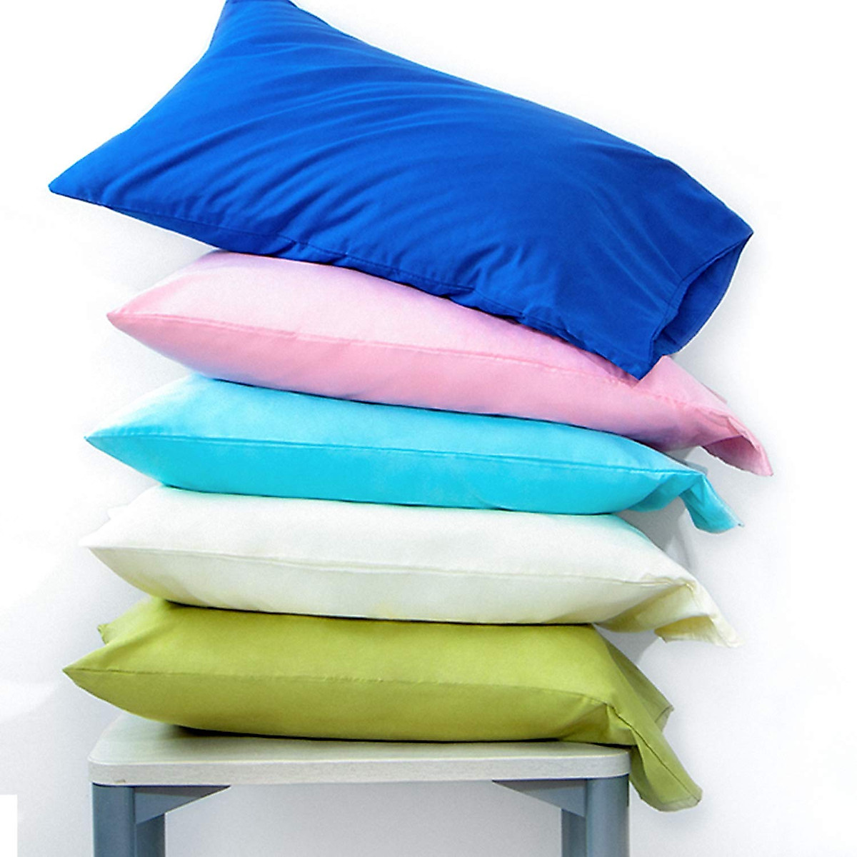 FLXXIE Microfiber Pillow Cases Standard Size, Soft Pillowcases with Envelope Closure, Wrinkle, Stain Resistant Pillow Covers, 20x26, Dark Brown