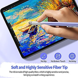 Stylus Pens for Touch Screens, Fiber Tips & High Sensitivity Universal Stylus Pen Compatible with iPad/iPhone/Android/Tablets and Other Capacitive Touch Screens Devices
