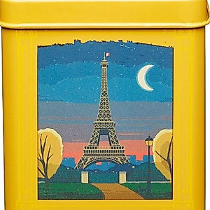 WORLD OF FLAVOURS WFCANYEL KitchenCraft World of Flavours Airtight Metal Food Storage Container, 11 x 11 x 14 cm (4.5" x 4.5" x 5.5") - Yellow